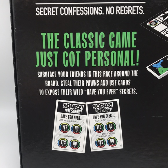 Hasbro Games Sorry Not Sorry Hasbro Adult Party Board Gamesecret
